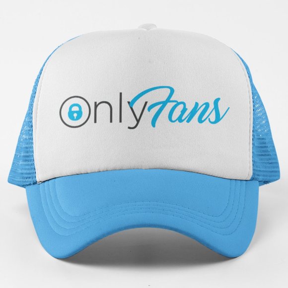 Accessories | New Onlyfans Throwback Logo Foam Trucker Mesh Snapback Hat 2tone Light Blue | Poshmark